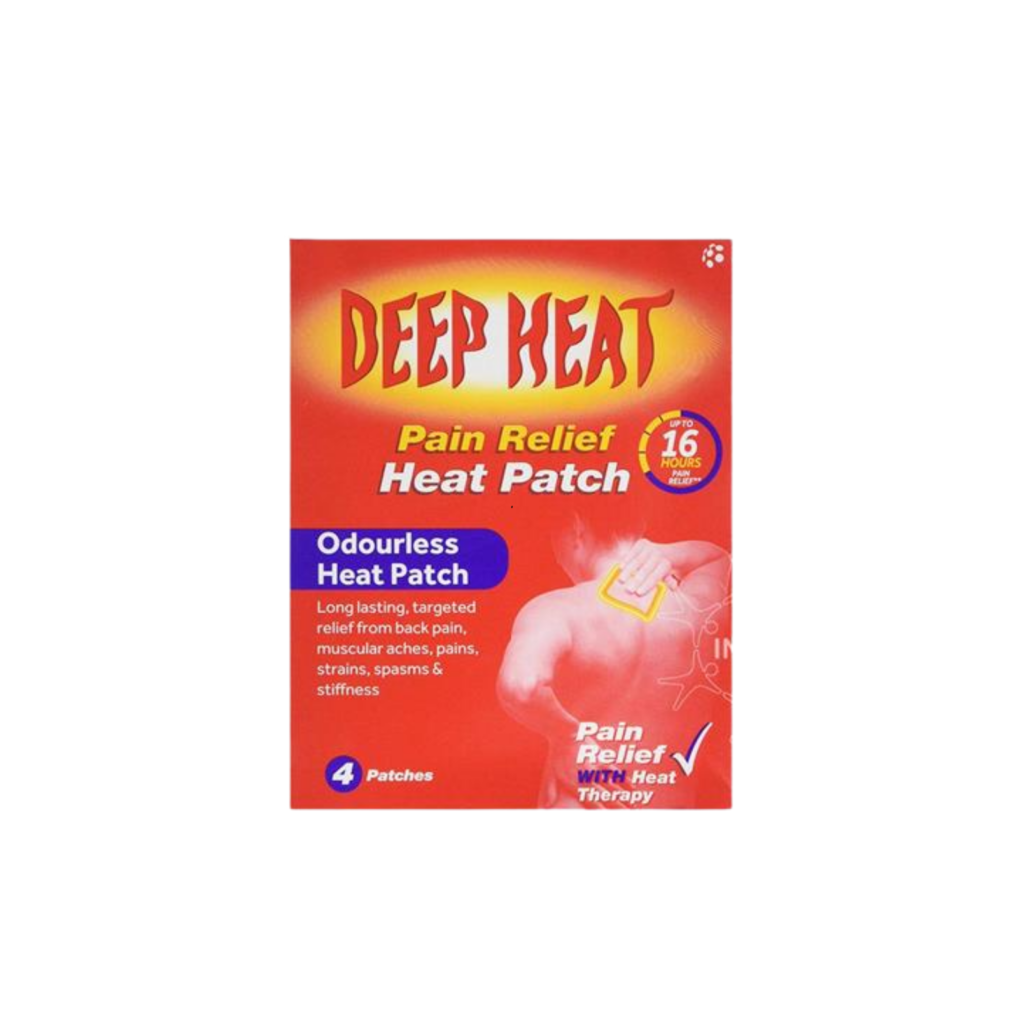 Deep Heat Pain Relief Heat Patch 4pk | Healthwave Ireland