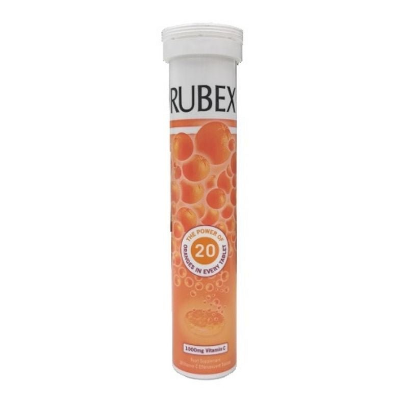 Rubex Effervescent Tablets 1g Orange | Healthwave Ireland